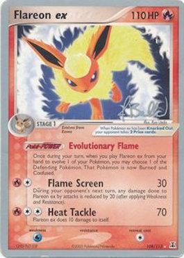 Flareon ex (108/113) (Eeveelutions - Jimmy Ballard) [World Championshi ...