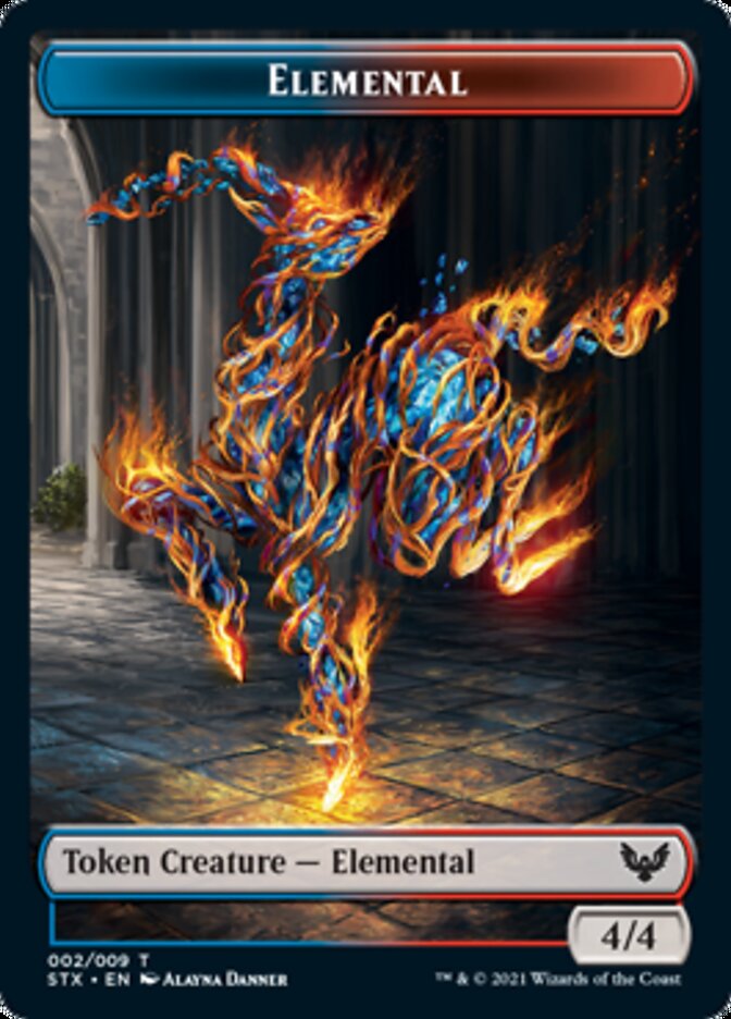 Drake // Elemental (002) Double-Sided Token [Commander 2021 Tokens ...
